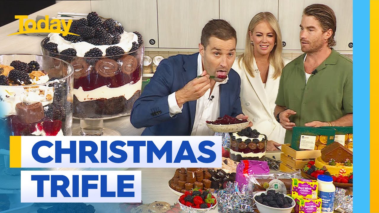 Hosts attempt to recreate chef Hayden Quinn’s Christmas trifle | Today ...