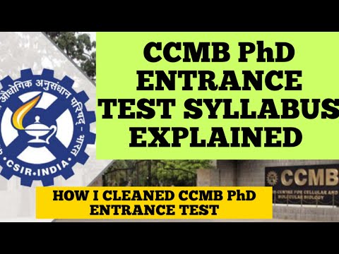 CCMB PHD SYLLABUS EXPLAINED|| HOW I CLEARED CCMB PHD ENTRANCE TEST||
