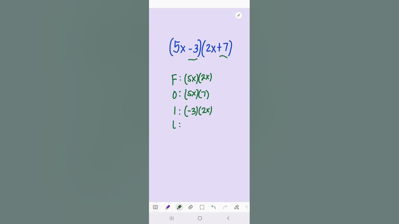 Multiplying polynomials using the FOIL method #math #shorts #algebra # ...