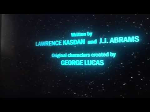 Star Wars the force awakens credits theme song - YouTube