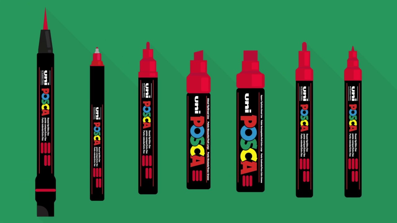 Uni POSCA Paint Markers Colour Your World YouTube uni-posca-paint-markers-colour-your-world-youtube