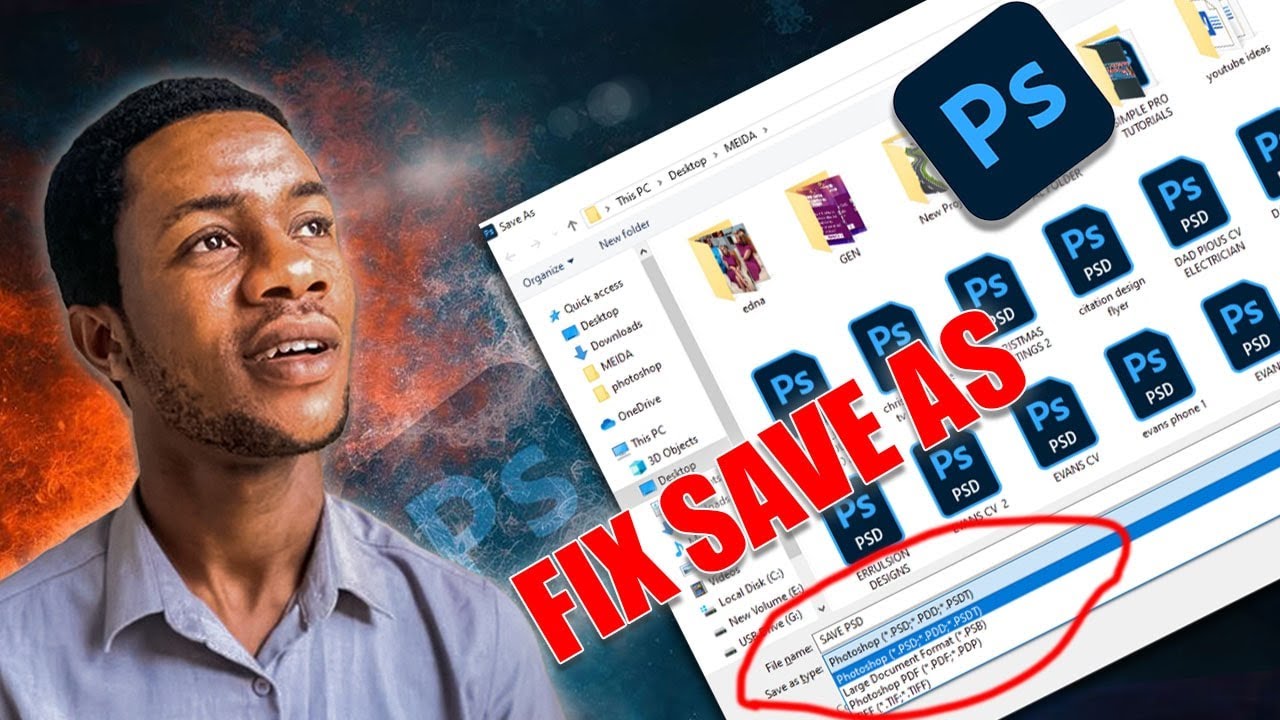 Fix Photoshop “Save As” Problem | JPEG, PNG Not Showing (2025 Easy Fix ...