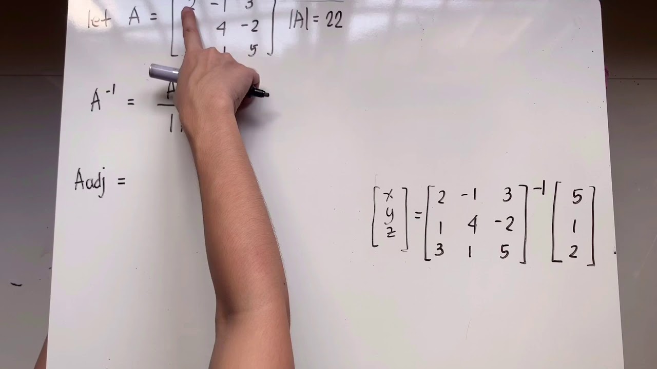 Solving System Of Linear Equations Matrix Inversion YouTube