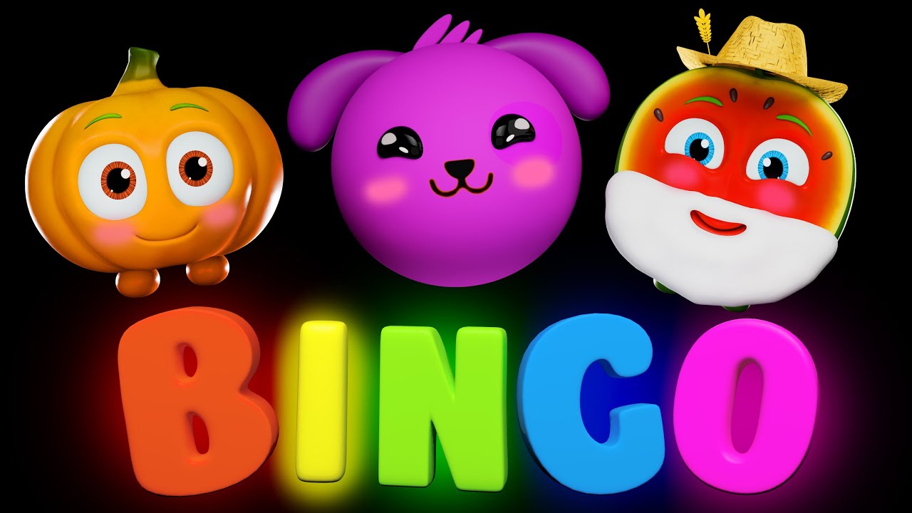 🐶🍉 Funky Fruits with BINGO Dog | Baby Sensory Animation, Dance Music ...