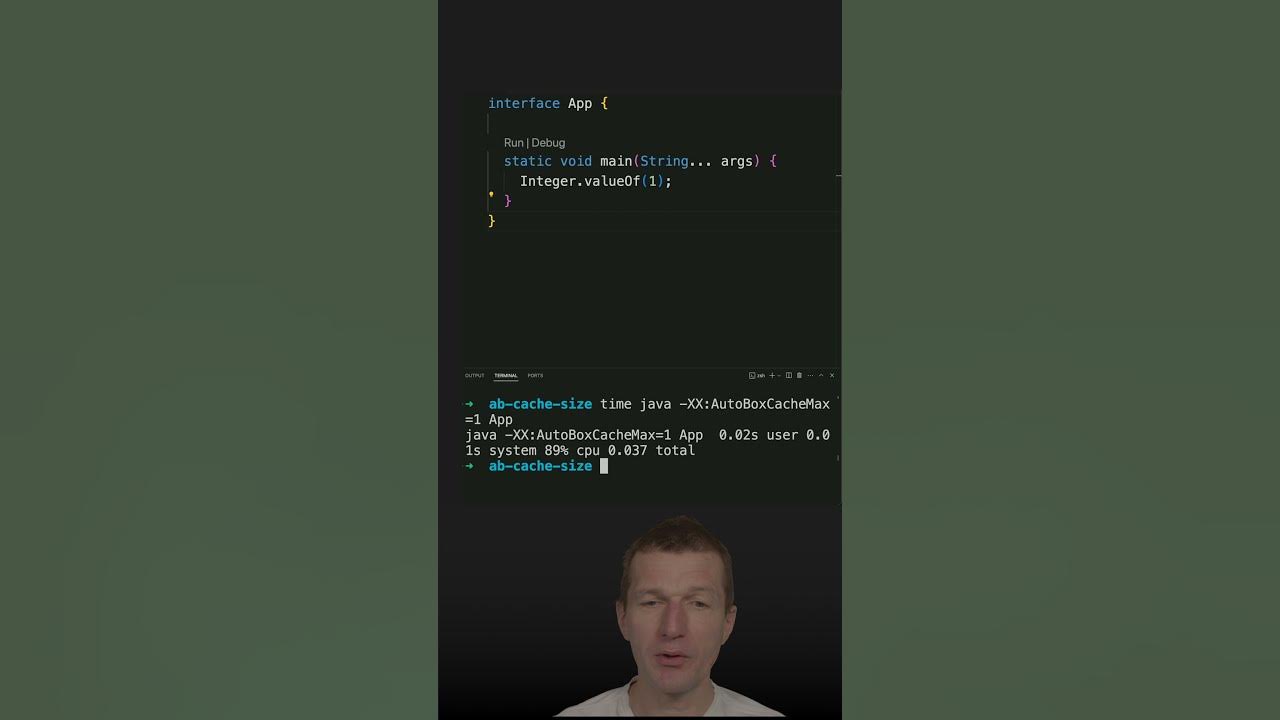 Startup Time and The Autoboxing Cache #java #shorts #coding #airhacks - YouTube