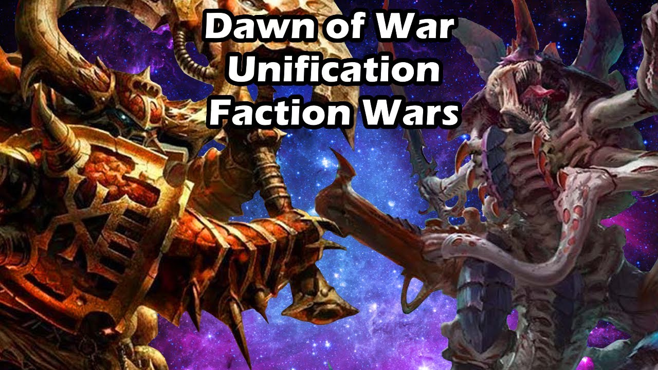 Dawn of War Unification Faction Wars: World Eaters vs Tyranids - YouTube