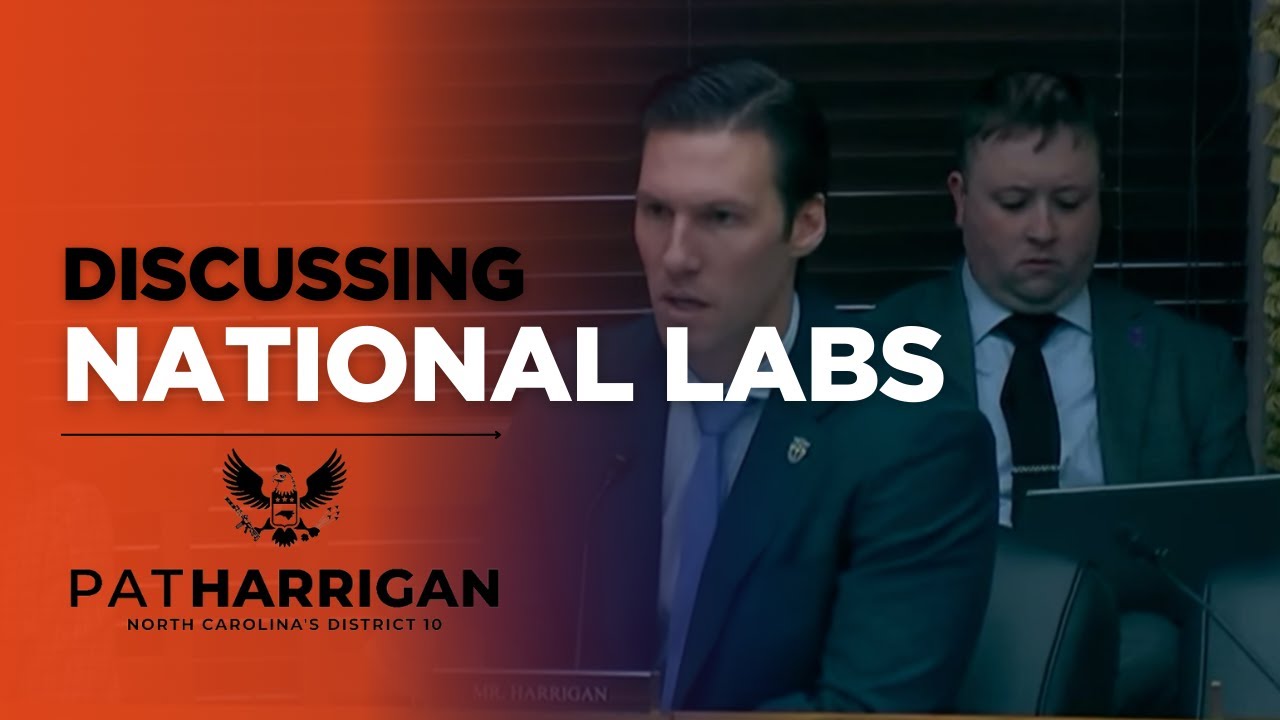 Rep. Pat Harrigan Discusses National Labs in SST Hearing - YouTube