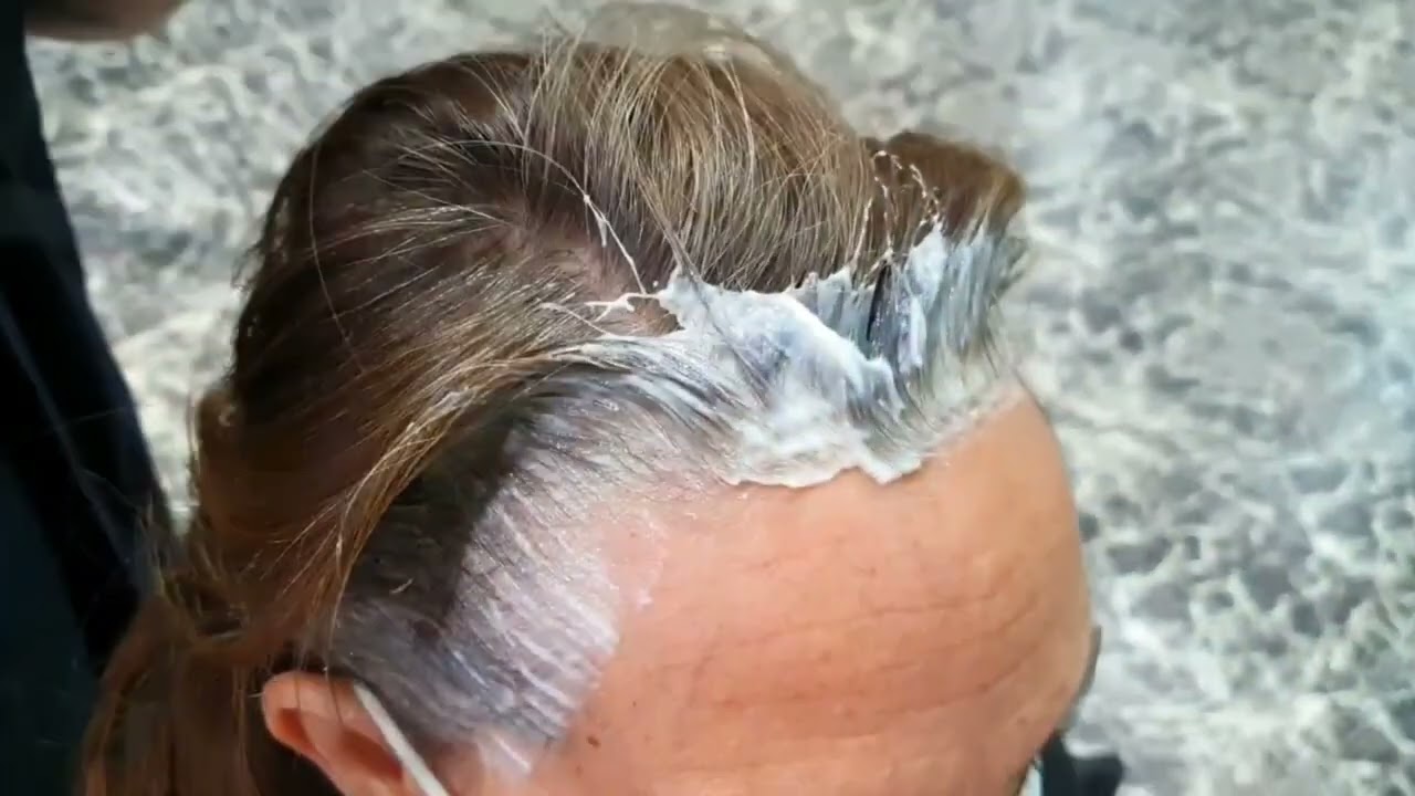 Como hacer un TINTE con Mechas SIN que quede ANARANJADO - YouTube