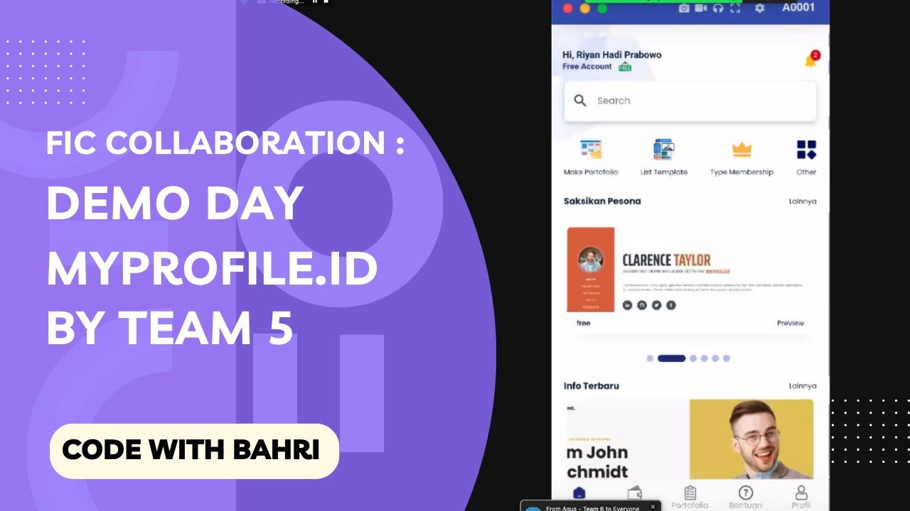 Fullstack Collaboration: Demo Day Presentation Team 5 - profilsaya.id - Event by Code with Bahri ...