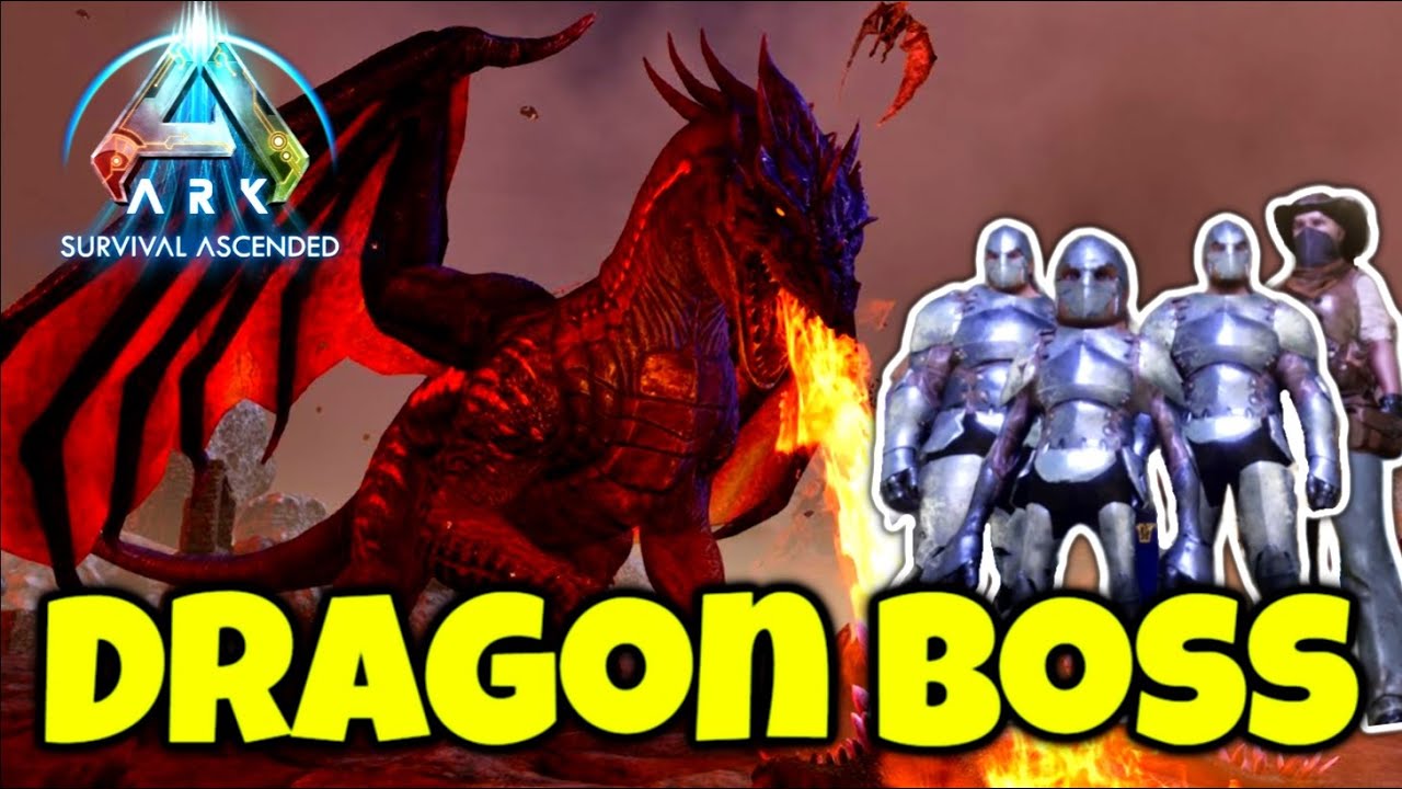 Fighting The Dragon Boss - Ark Ascended - YouTube