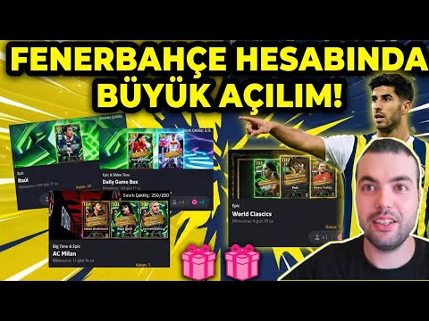 FENERBAHÇE HESABI 🟡🔵  Fenerbahçe’de Tüm Ücretsiz Paketleri Açtım! eFootball 2026 Mobile