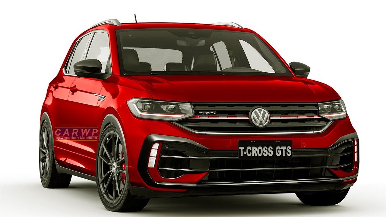 RENDER Volkswagen T-Cross GTS 2020 TSI 2.0 Turbo 230 cv VW SUV - YouTube