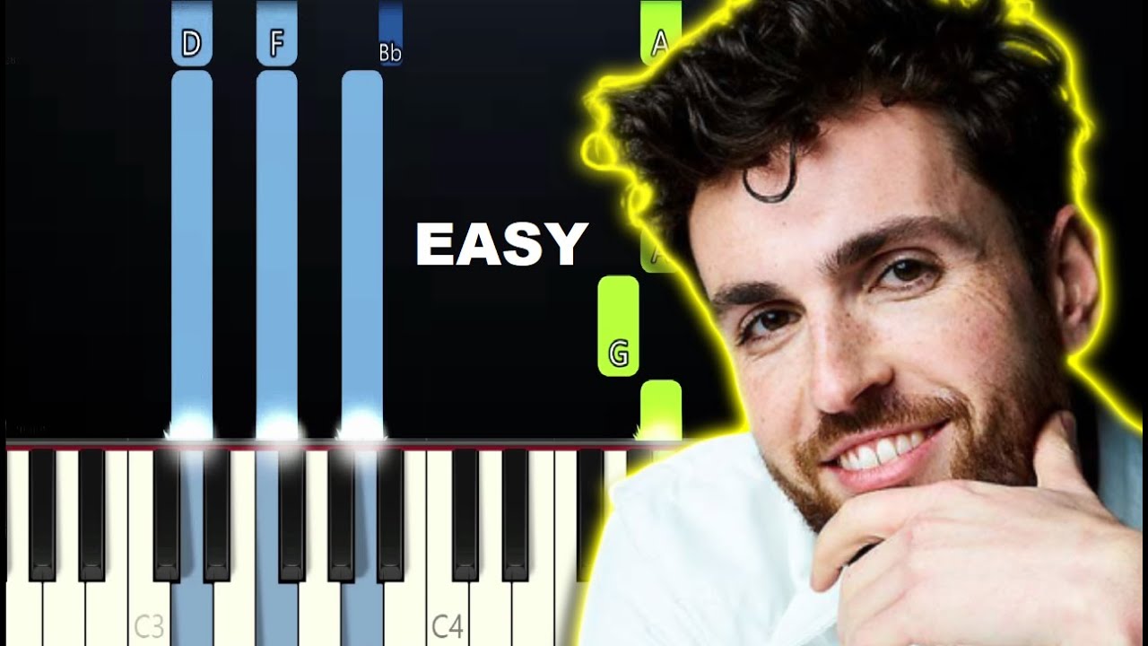 Duncan Laurence - Arcade (Super Easy Piano Tutorial) - YouTube