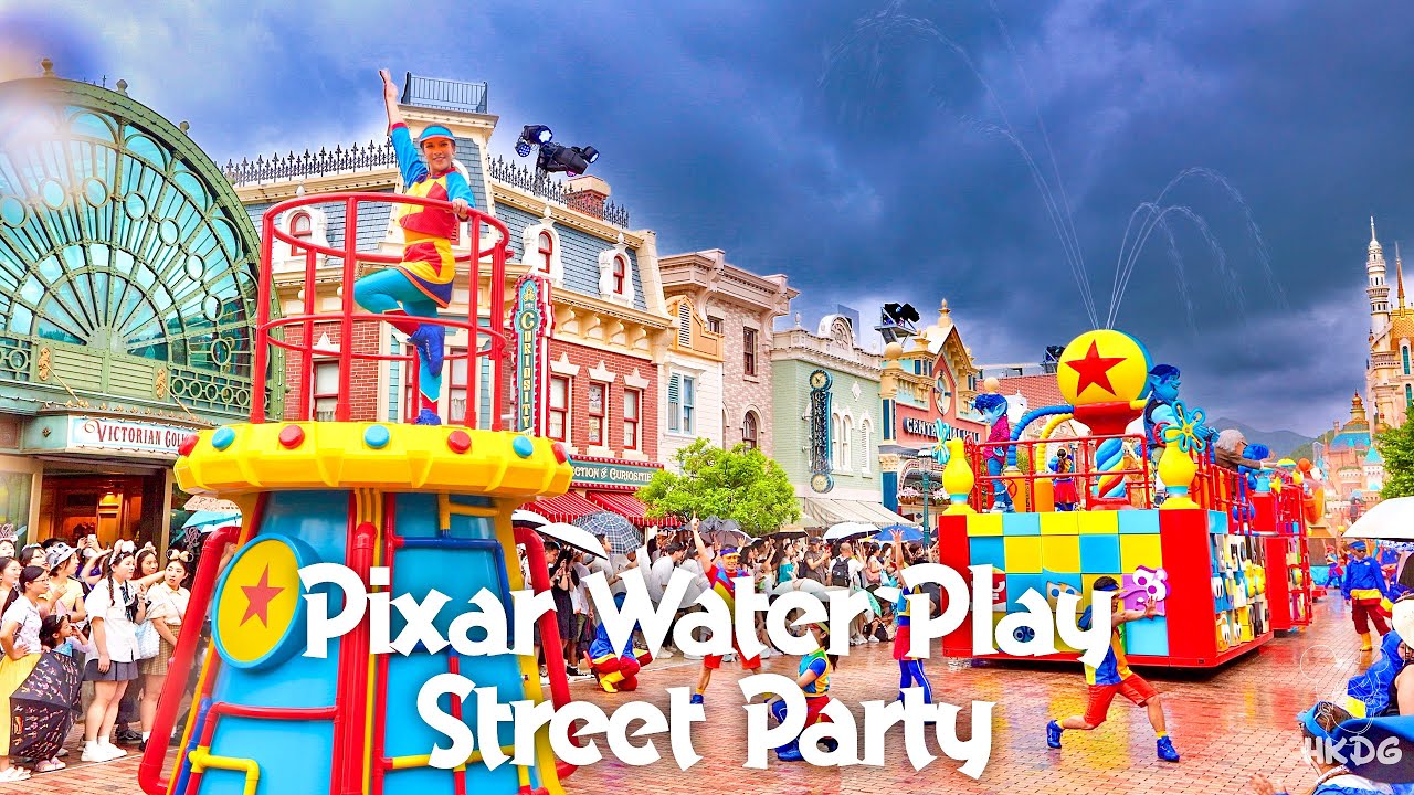 【4K】 Pixar Water Play Street Party 2023｜Hong Kong Disneyland - YouTube