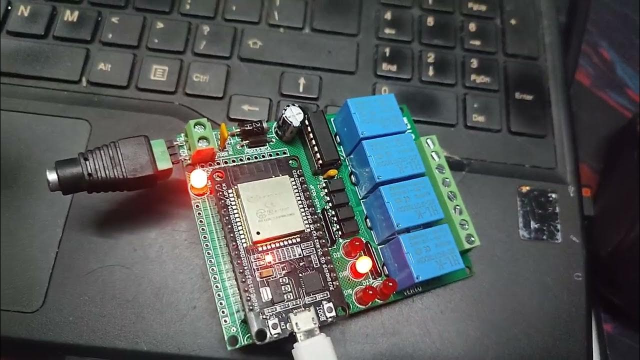 ESp32 with ds3231 and 4 channel relay #esp32project #esp32 #arduino - YouTube