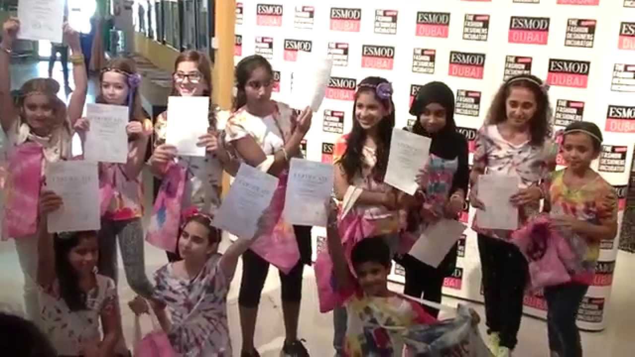 Esmod Dubai Kids Fashion Workshop July 2014 - YouTube