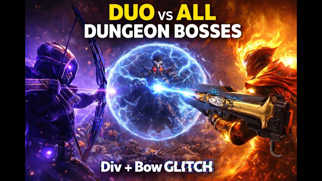 Duo vs all dungeon bosses with Div bow glitch - YouTube