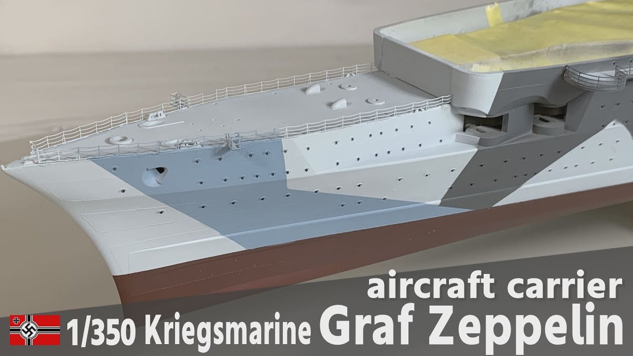 German Kriegsmarine aircraft carrier Graf Zeppelin Part 12 camouflage ...