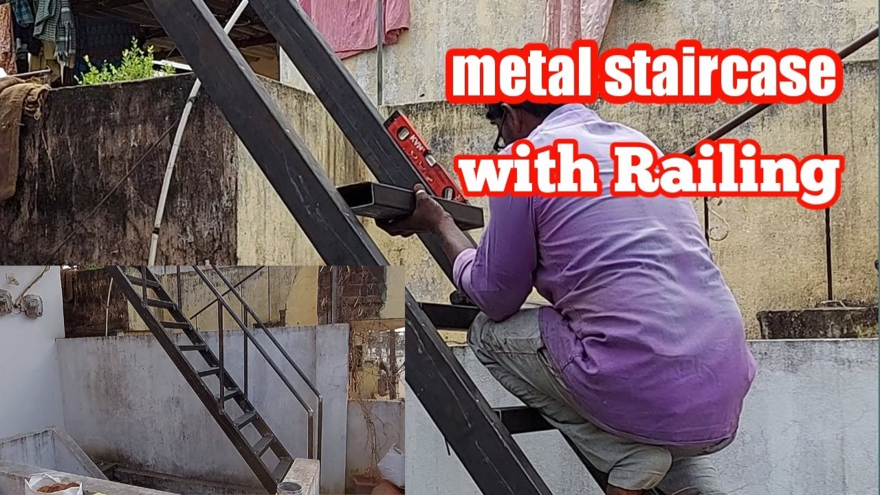 Ms metal staircase for house #msstaircase #fabrication - YouTube