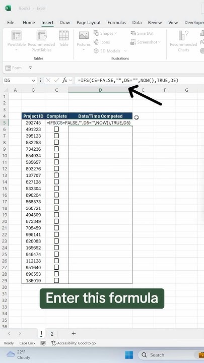 How To Create Timestamp Checkboxes In Excel 🤯 Excel Tutorial
