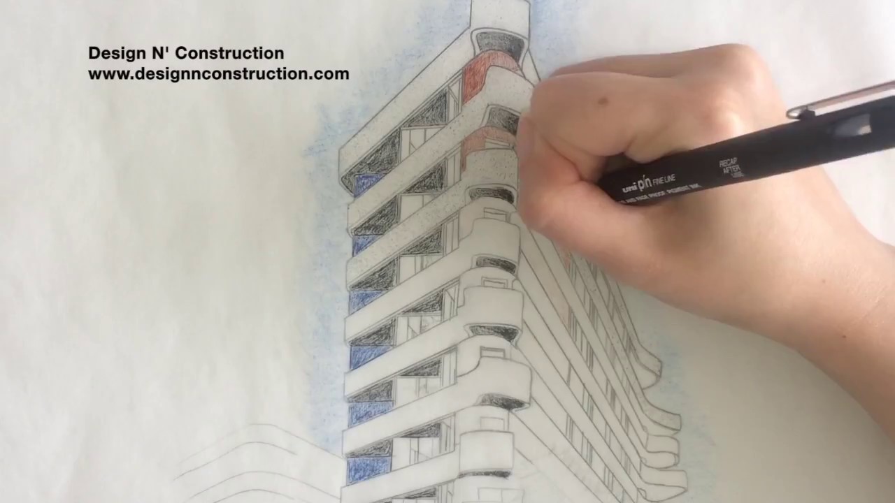 Challenge Drawing #1: Waterproof Ink On Greaseproof Paper - YouTube