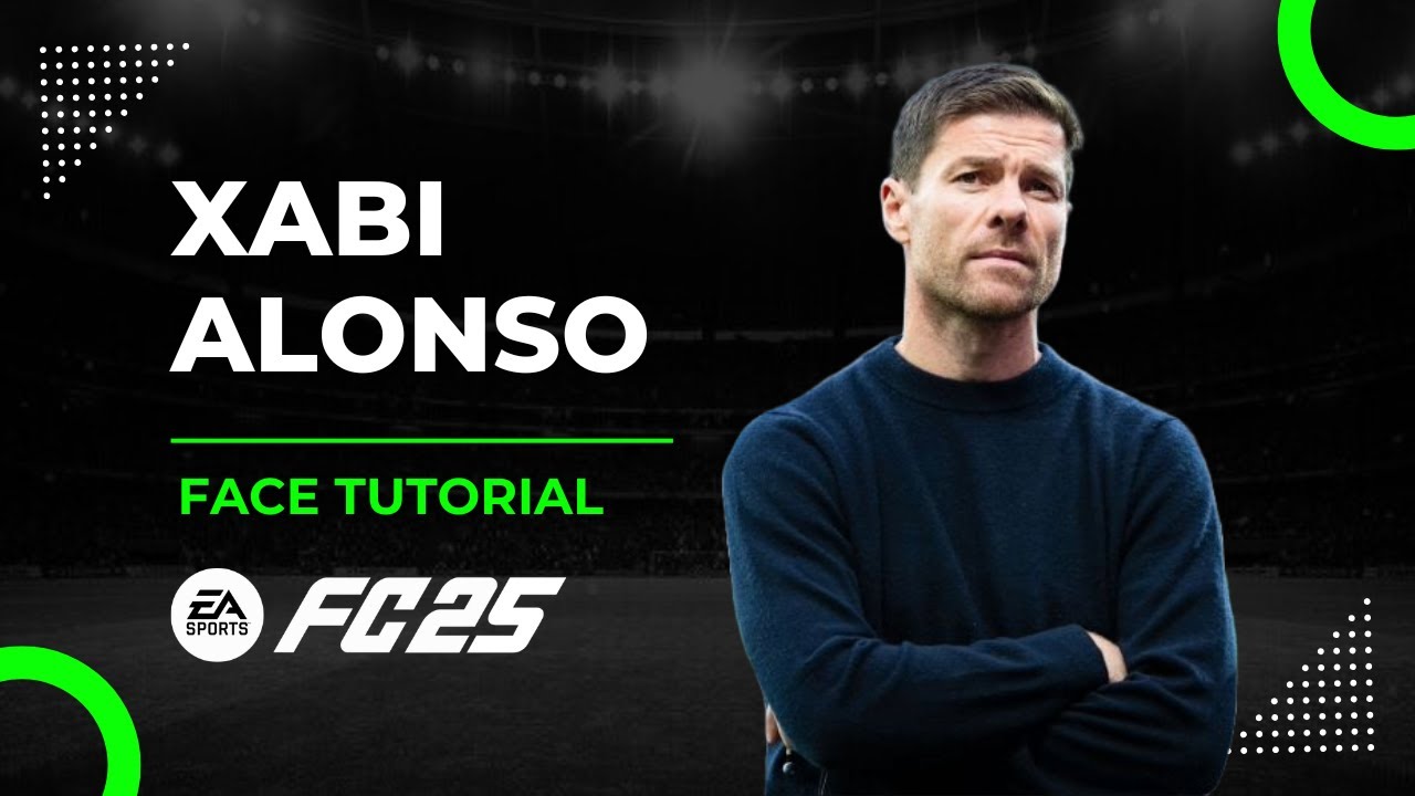 EA FC25 Manager Creation Guide: Xabi Alonso Lookalike Face Tutorial ...