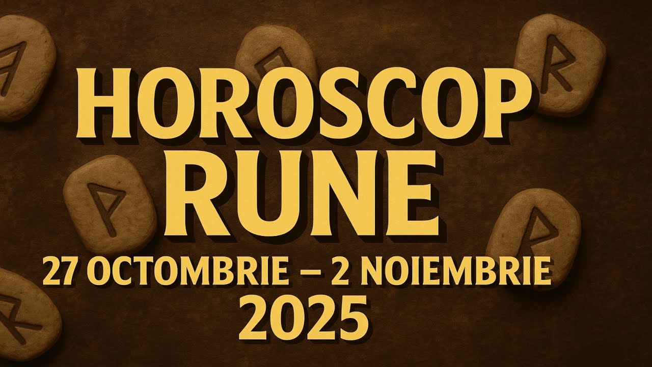 Horoscop Rune 27 octombrie – 2 noiembrie 2025. Schimbări profunde și ...