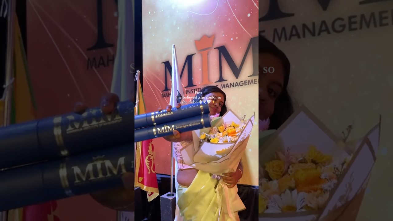 She believed, She could, So she did | MIM Graduation | Sirasa TV | Stein Studios - YouTube