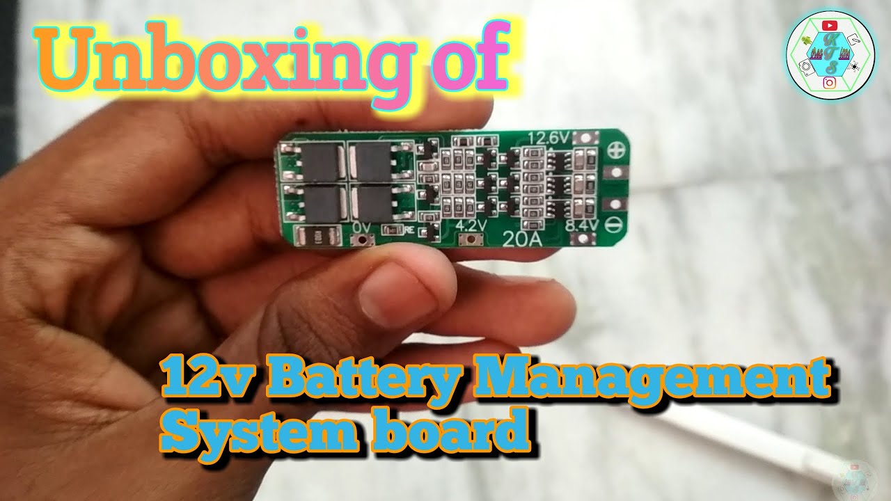 Unboxing of 12v Battery Management System board #kts_creations - YouTube