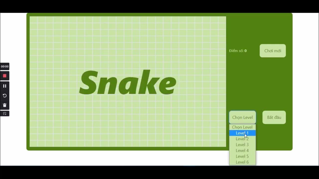 Game snake - JavaScript , JQuery, Bootstrap 4 - YouTube