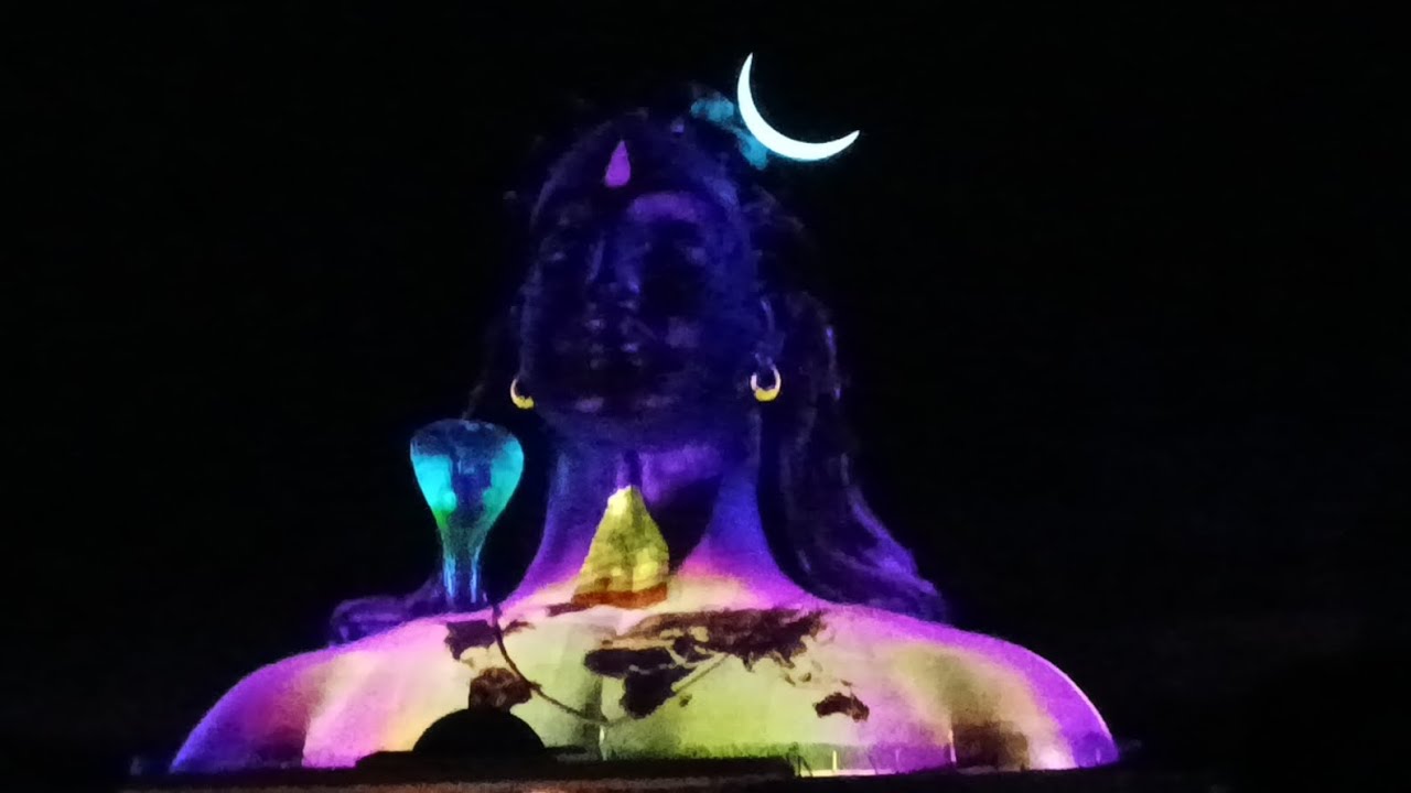 ISHA BANGLORE | MAHA SHIVRATRI SPECIAL PROJECTION ON ADIYOGI - YouTube