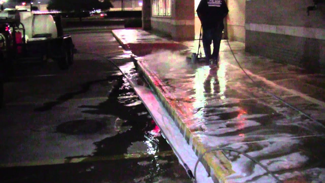 Restaurant Power Washing and Concrete Cleaning - YouTube