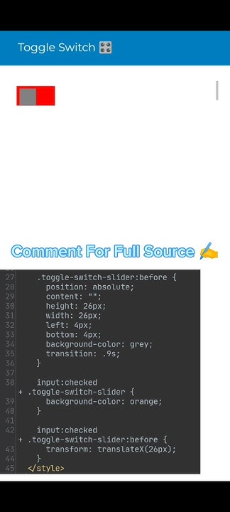 Toggle Switch Coding By Scriptsorcerer Javascript Coding Codetutorial Codingtips Css Html 3174
