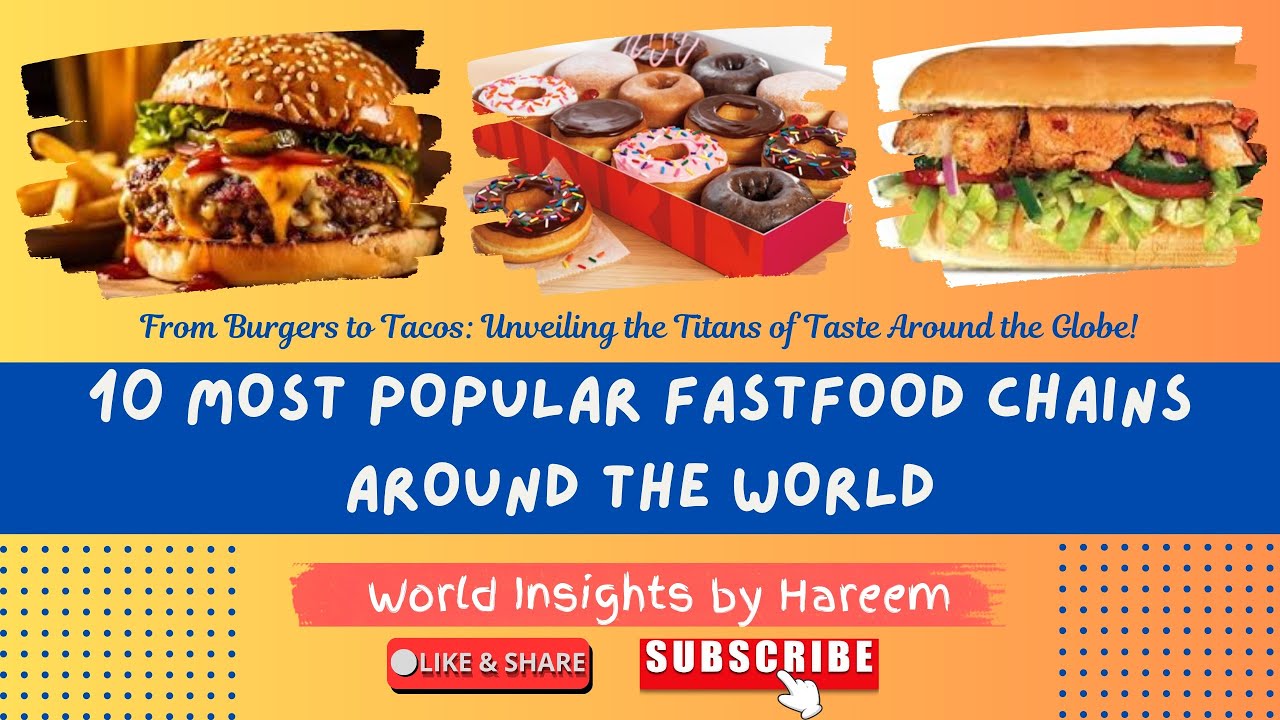 Top 10 Fast Food Chains Loved Worldwide | Iconic Brands Americans Can't ...