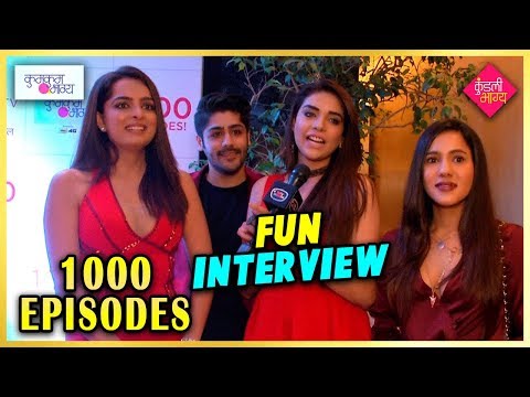 Kundali Bhagya Team FUN INTERVIEW At Kumkum Bhagya 1000 Episode Party | EXCLUSIVE