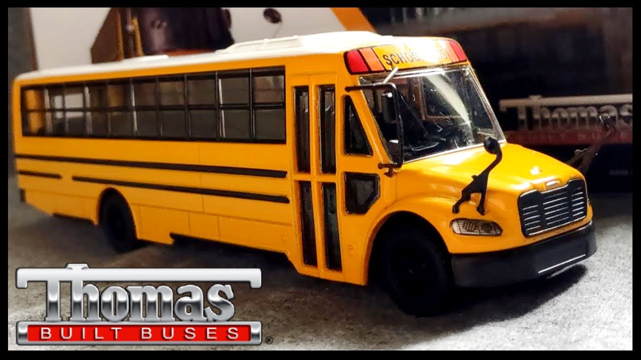 Diecast Thomas Saf-T-Liner C2 school bus model - Unboxing & Review w ...