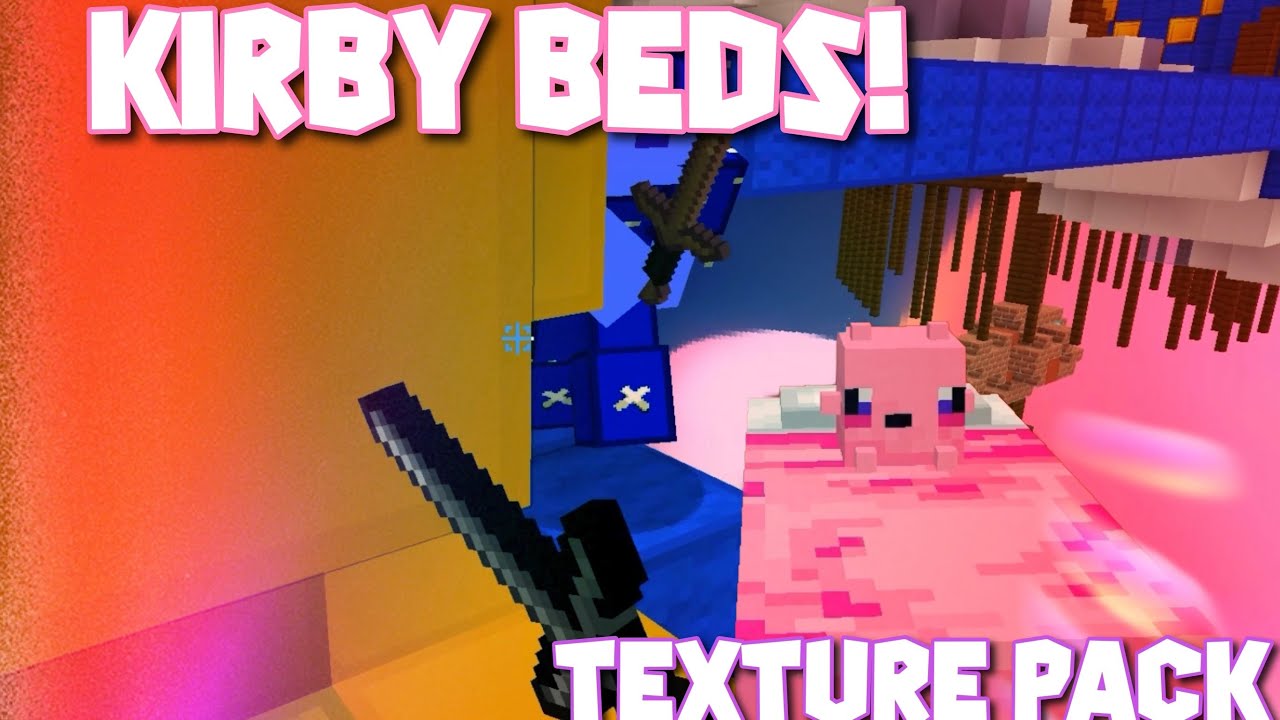 Kirby Beds! Kirby Texture Pack | Hypixel Solo Bedwars - YouTube