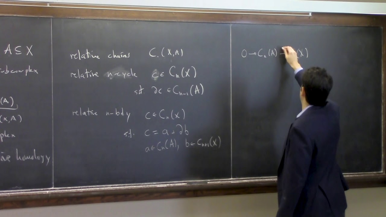 14. Long Exact Sequence of Pairs/Triples; Excision - Pierre Albin - YouTube