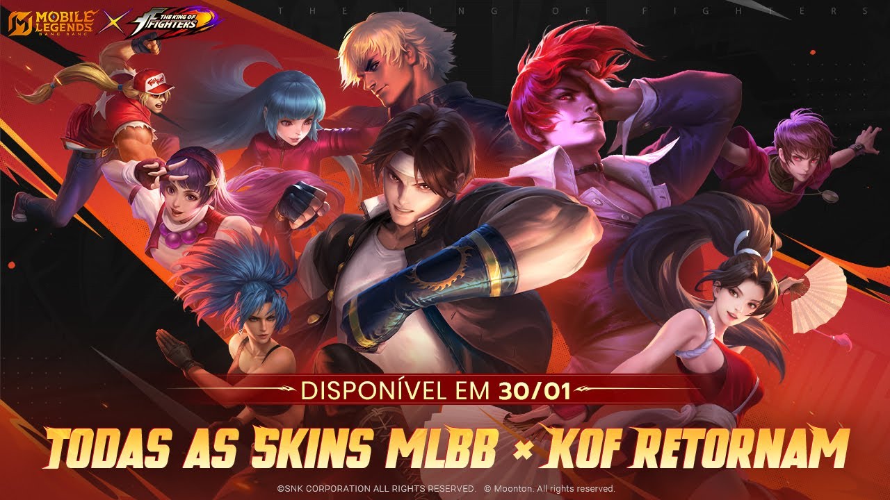 Retorno das Skins da Colaboração KOF | Skins da Colaboração MLBB × KOF ...