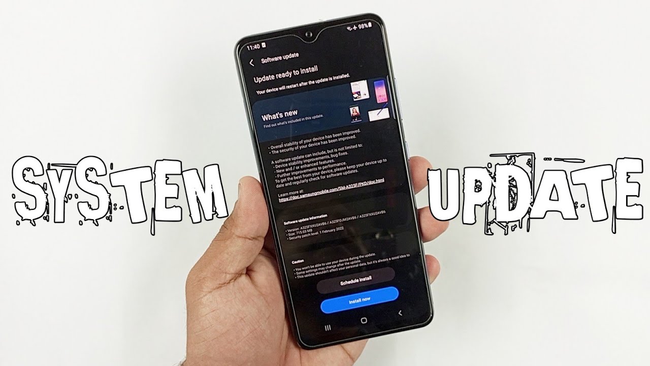 Samsung Galaxy A32 One UI Latest Software Update - YouTube