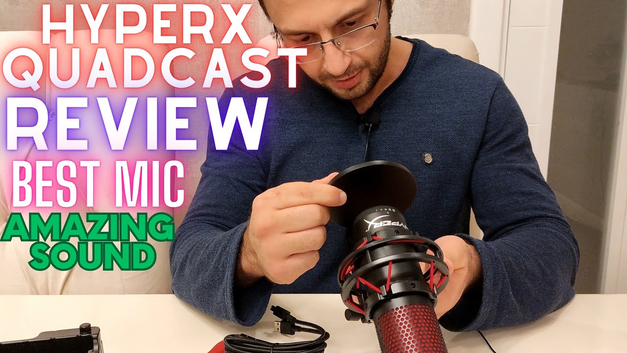 HyperX QuadCast HX MICQC BK Gaming & Streaming Mic Review/Test & HyperX ...