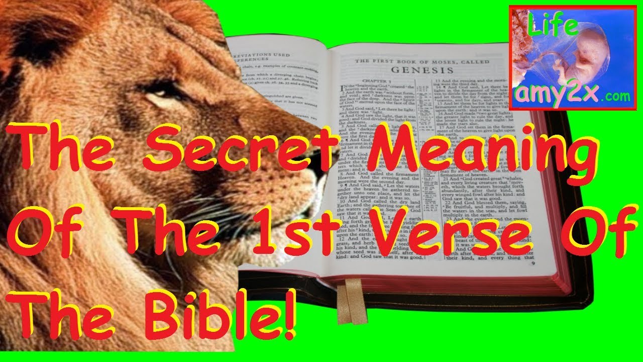 Amazing Hebrew Meaning Of 1st Verse Of Bible REVEALED YouTube