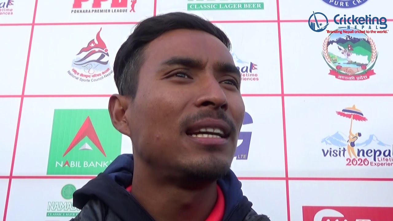 Sompal Kami after losing the qualifier of Pokhara Premier League - YouTube