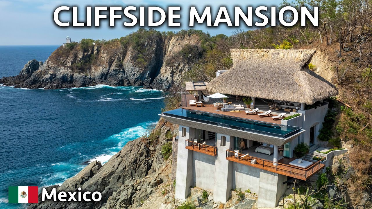 Touring a Stunning Cliffside Mansion Overlooking the Pacific Ocean ...