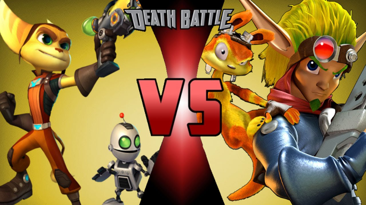 Let's Watch: Death Battle! Ratchet and Clank vs Jak and Daxter REACTION ...