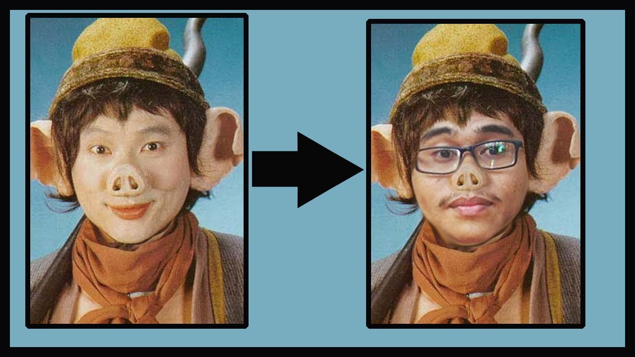 Tutorial Edit Gambar Lucu Menggunakan Photoshop - YouTube