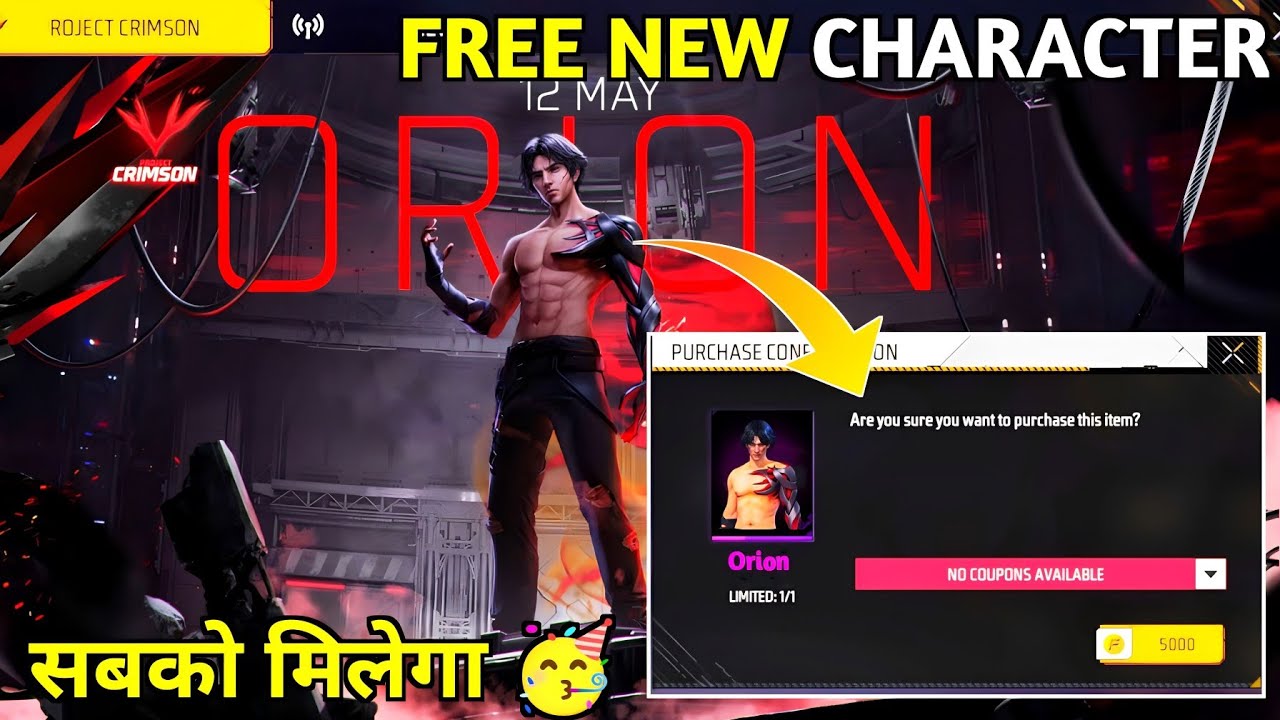 New Character In Free Fire | Project Crimson Event Free Fire | Free ...