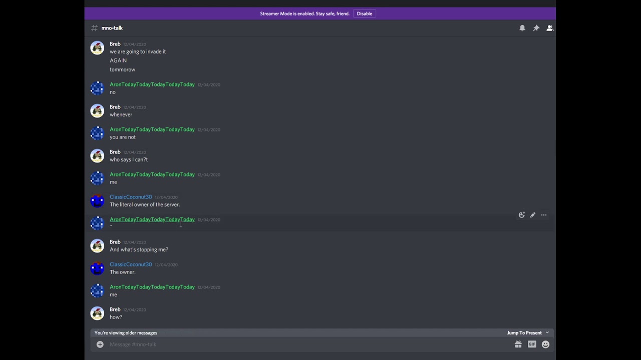 Analyzing a Discord conversation with Breb as proof for my claims in my ...