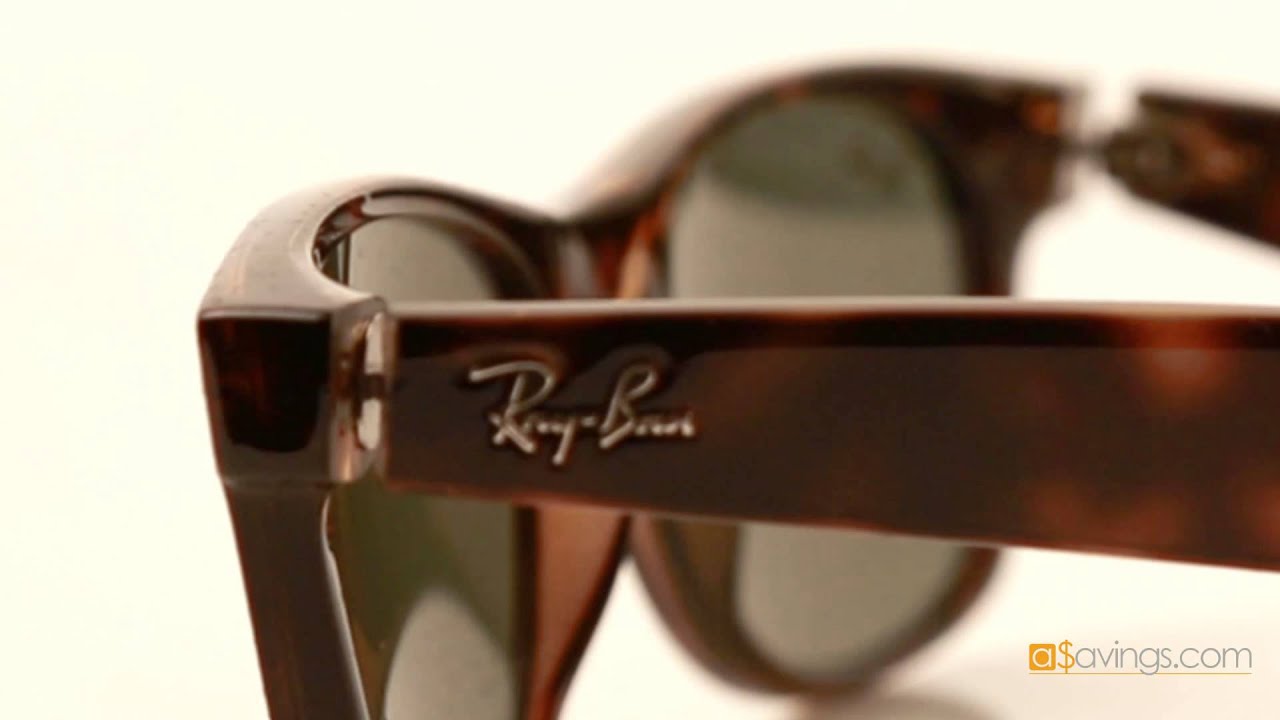 Ray Ban Wayfarer Sunglasses Tortoise - YouTube