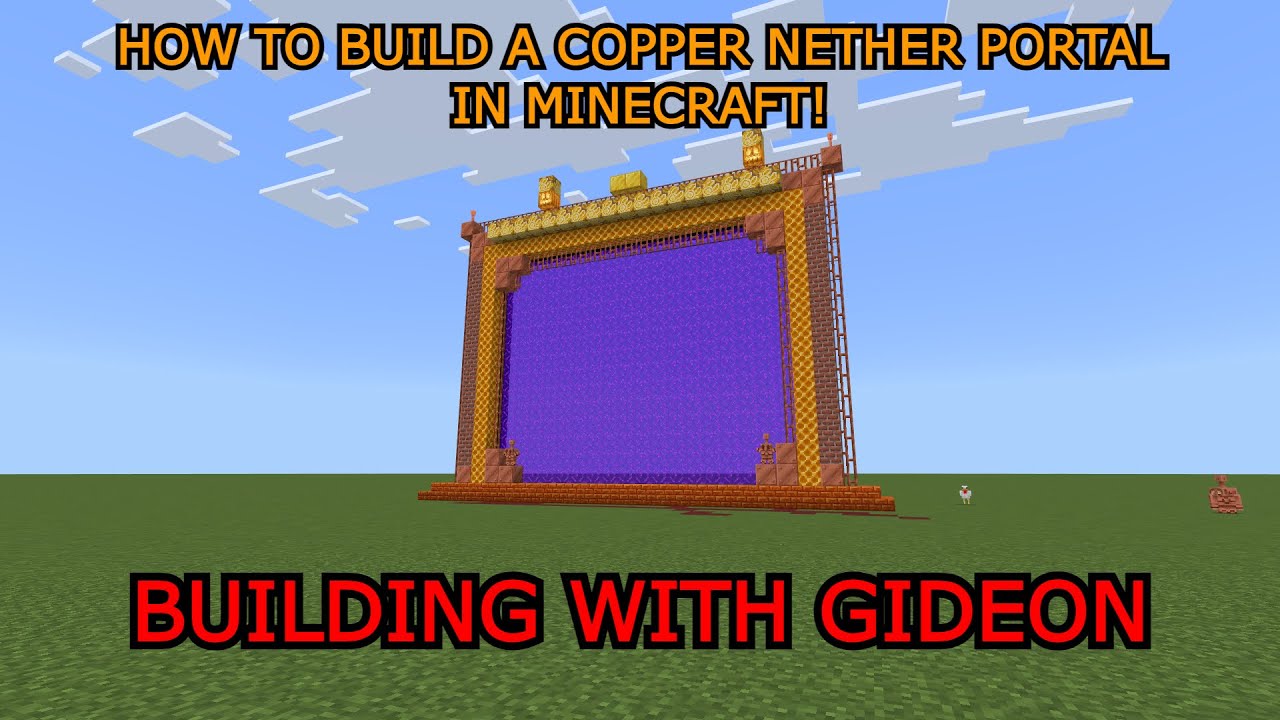 How to build a Copper Nether Portal in Minecraft!!! || Building With ...